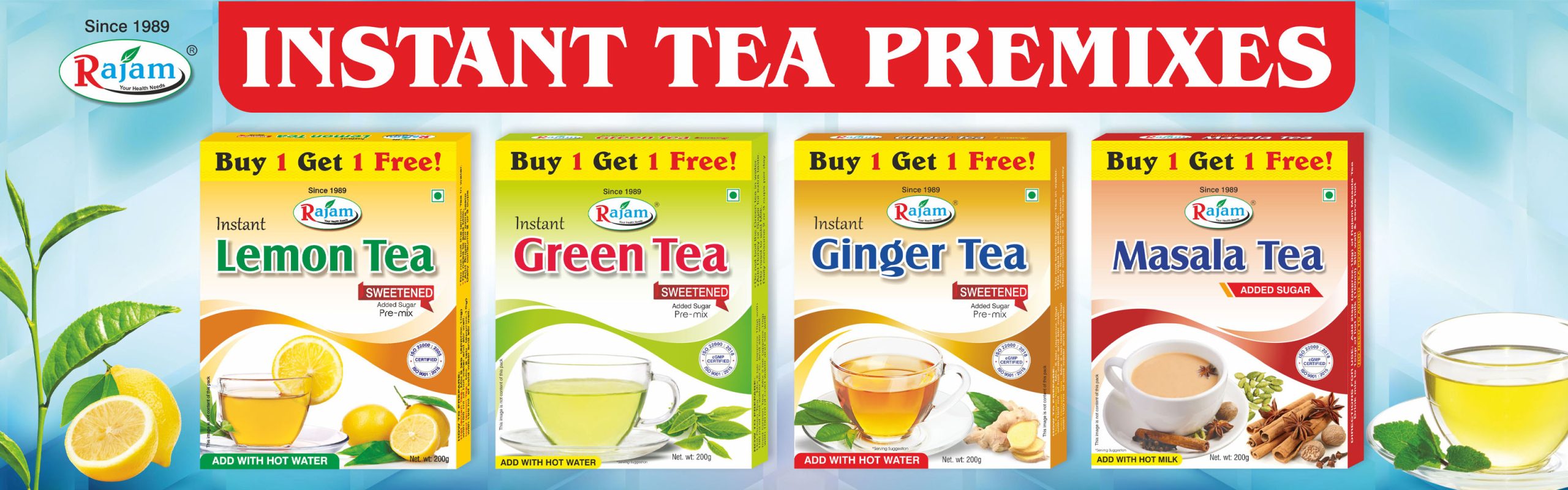 INSTANT TEA PREMIXES – Rajam Sukku Coffee