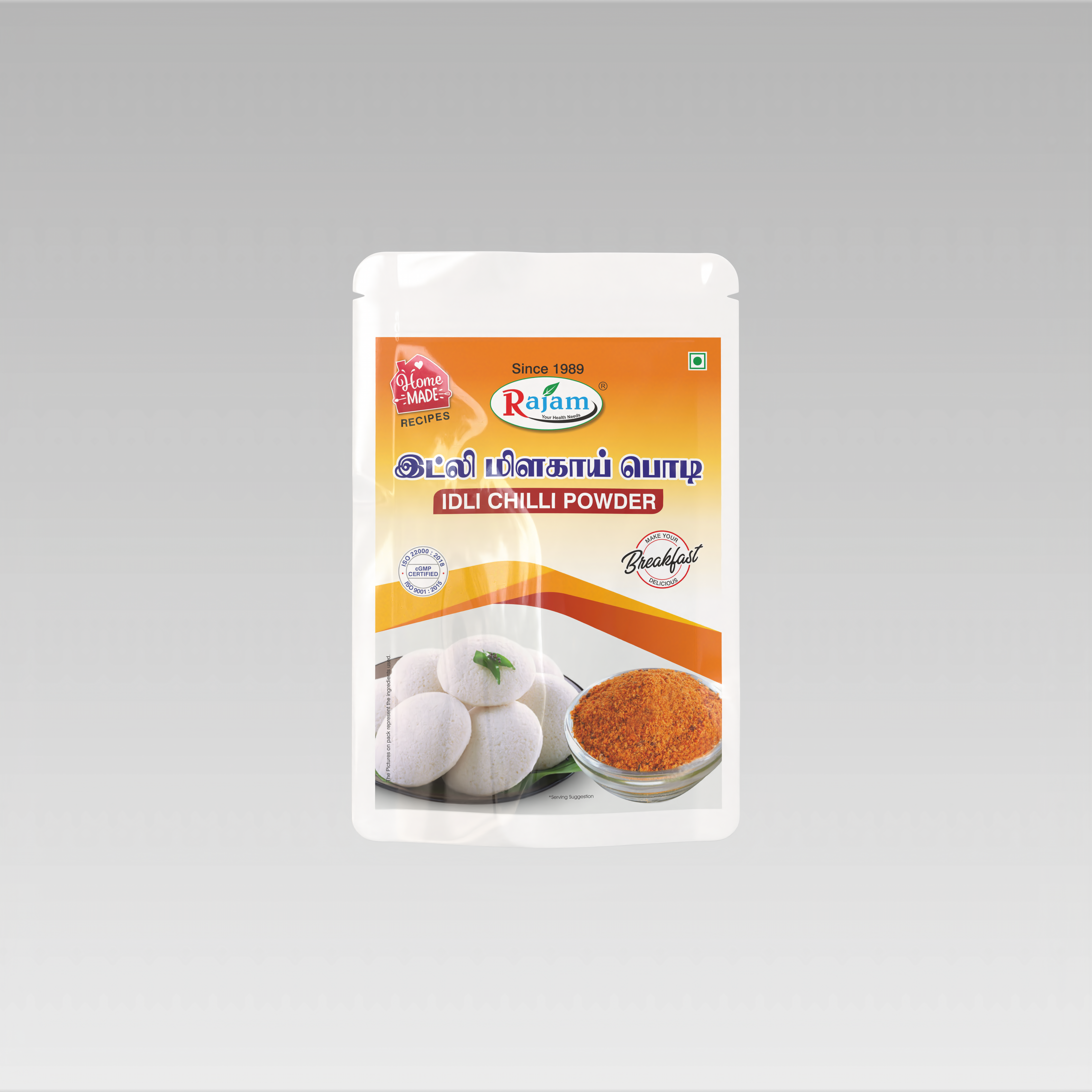 250GM POUCH RAJAM IDLI CHILLI POWDER – Rajam Sukku Coffee